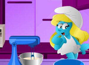 Pastel de Pitufina | Juegos infantiles